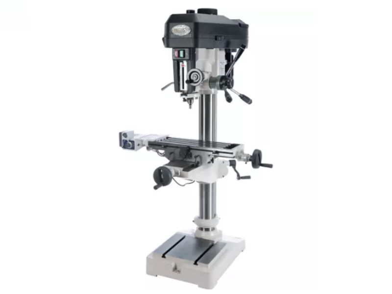 Taladro de columna industrial de 16" con mesa de deslizamiento transve ...